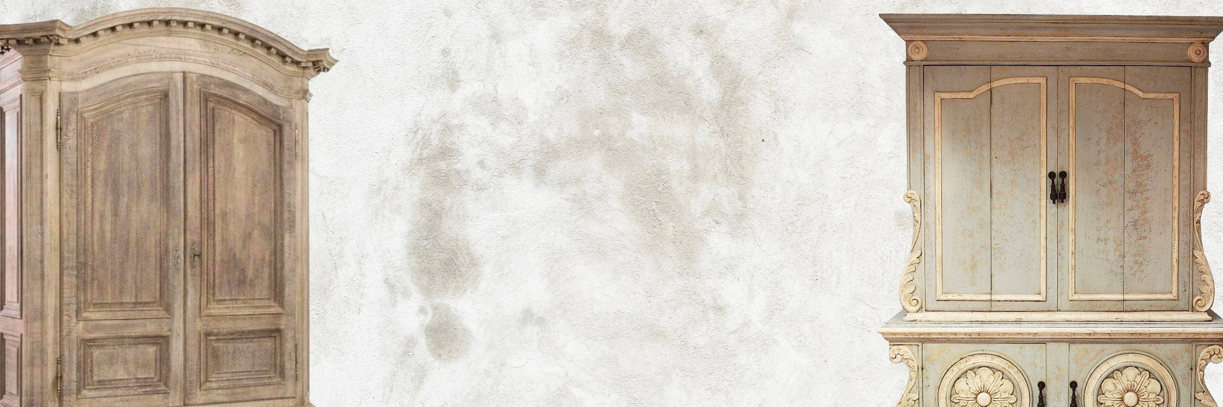 Vintage French Country Armoires