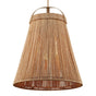 Abaca Rope Natural Bell Shaped Pendant