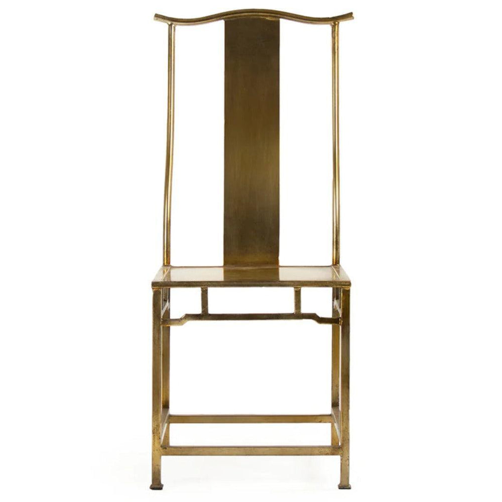 Contemporary Gold Side Chair