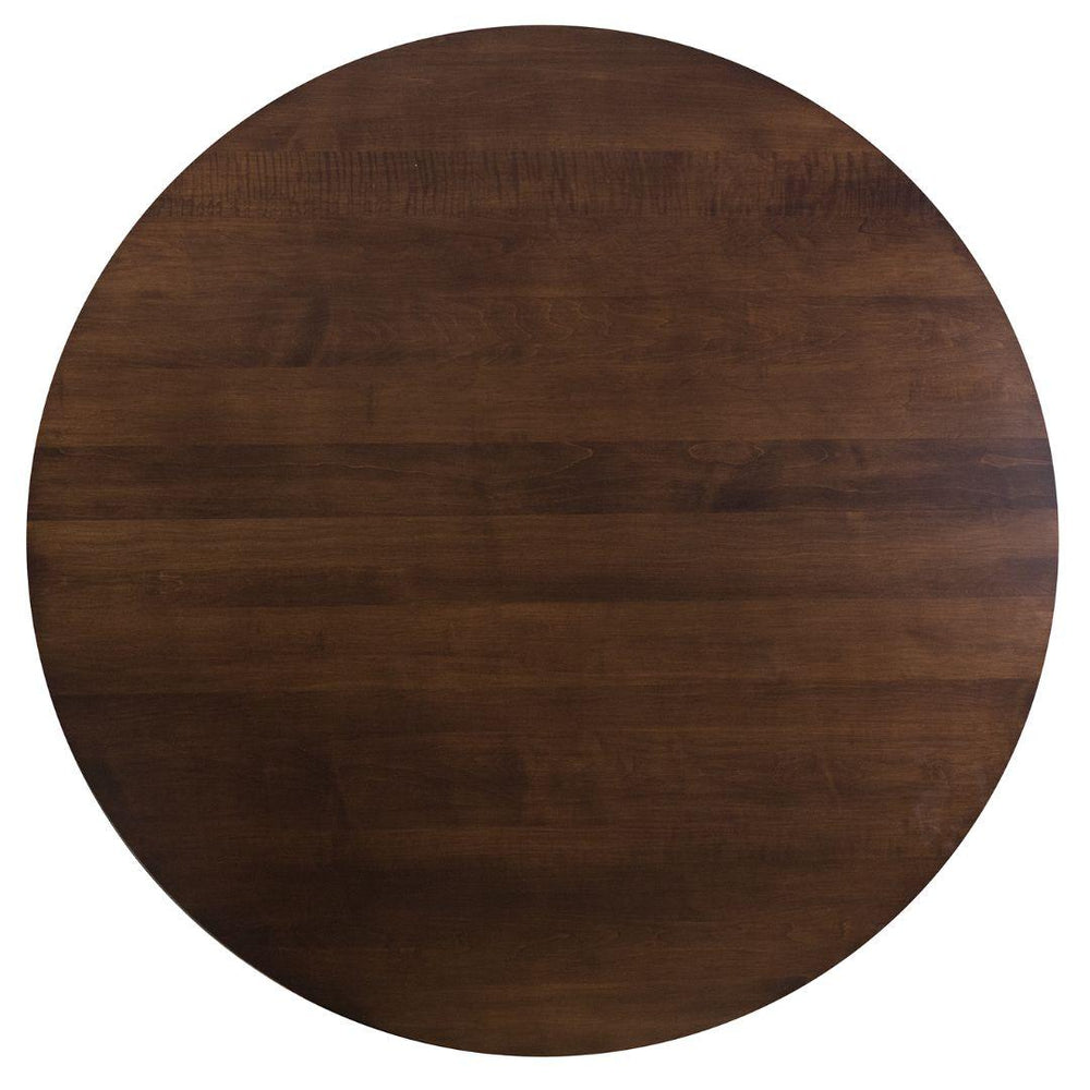 Mid Century Flair Round Dining Table | Extendable Table