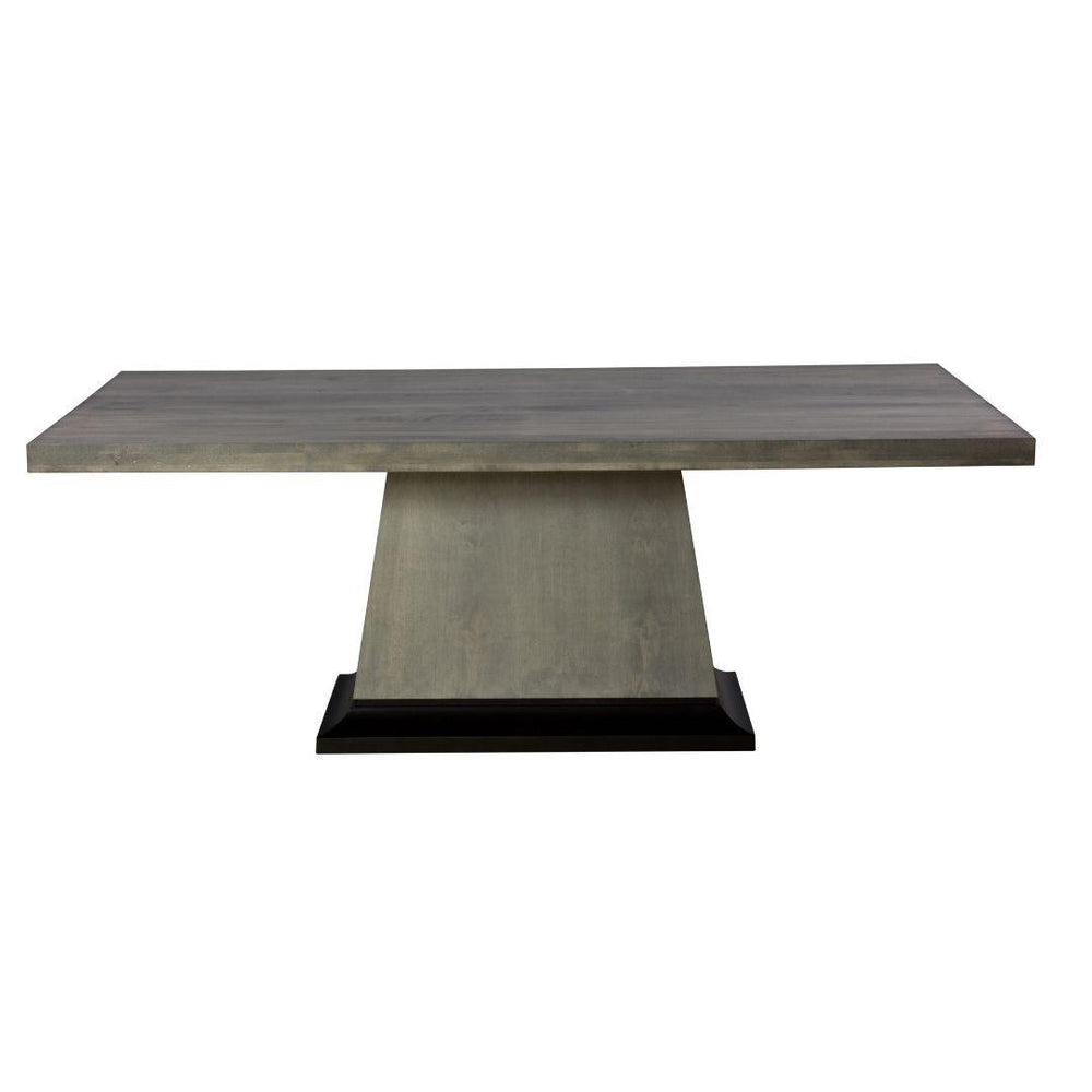 Contemporary Style Pedestal Dining Table | Extendable Feature