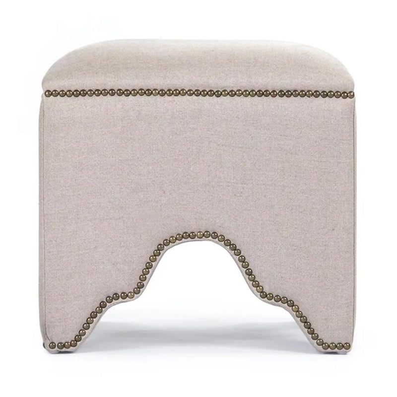 Cream Cubic Stool