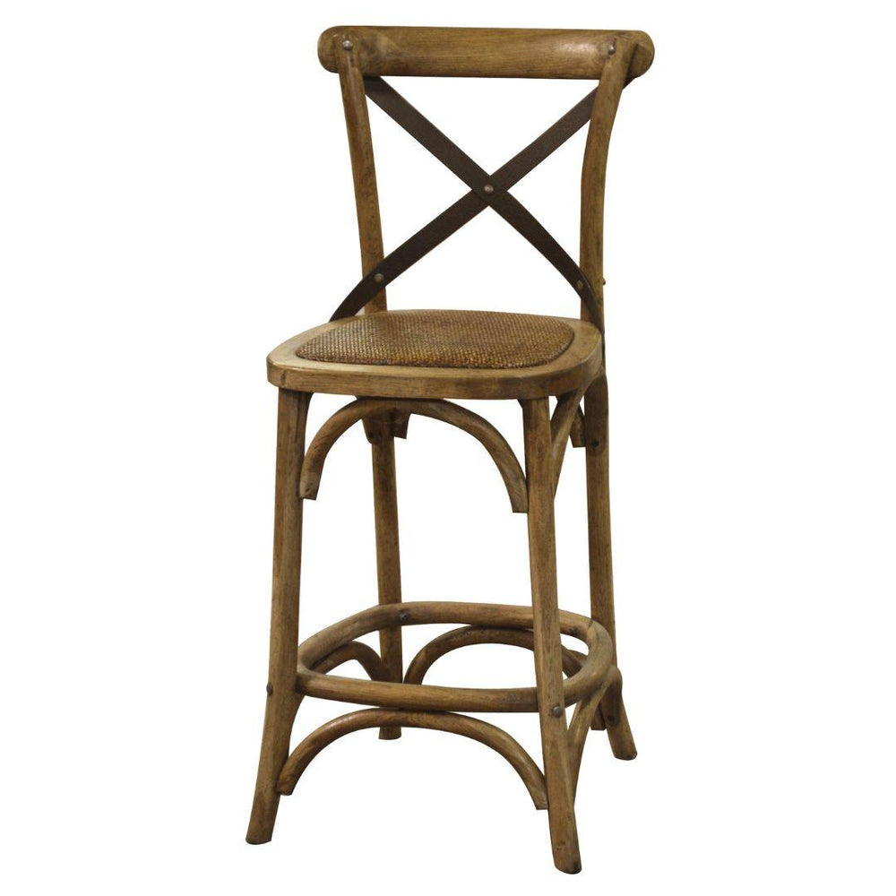 Metal Cross Counter Stool | French Country Style