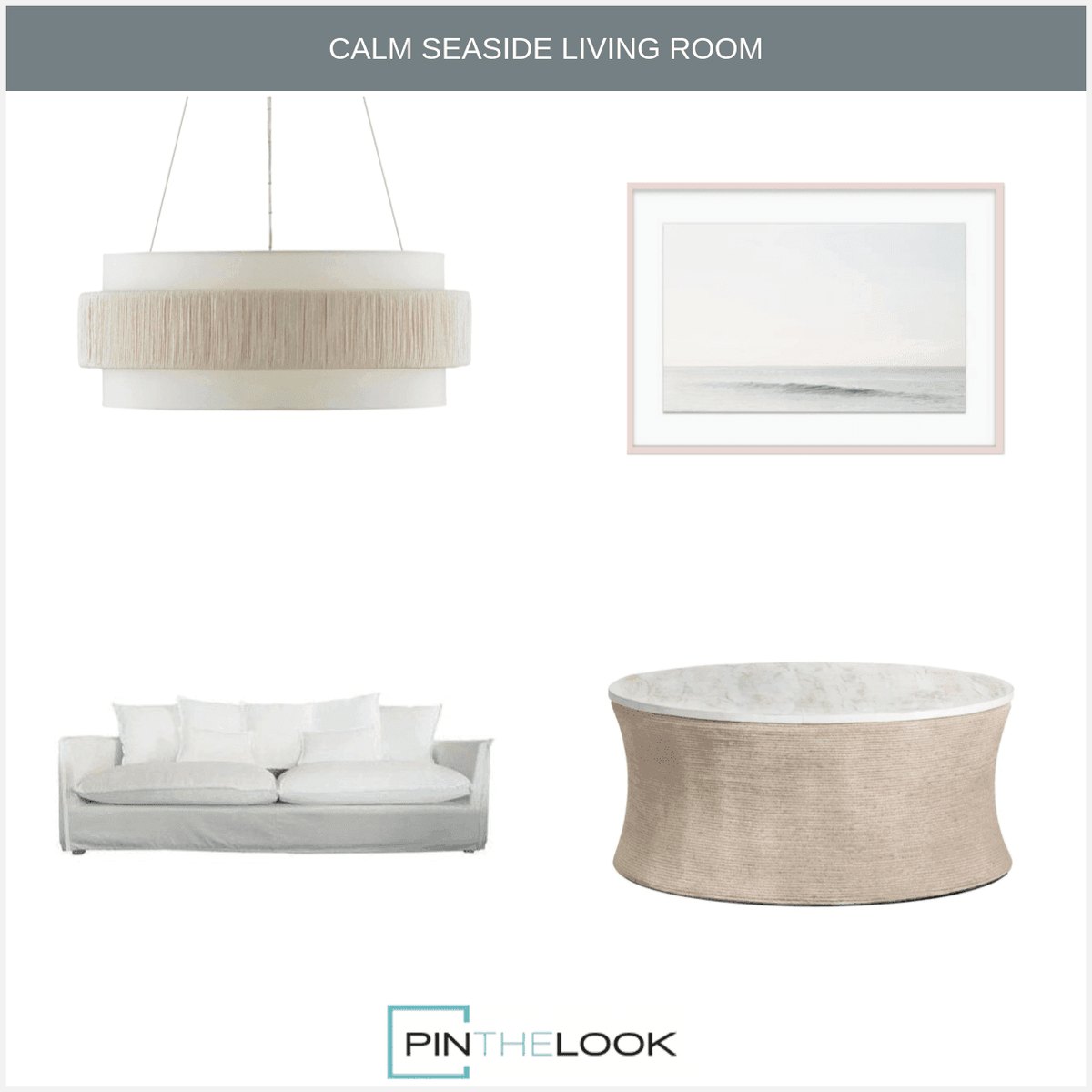 Rope Wrapped Key Largo Coffee Table