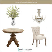 French Scroll Round Dining Table