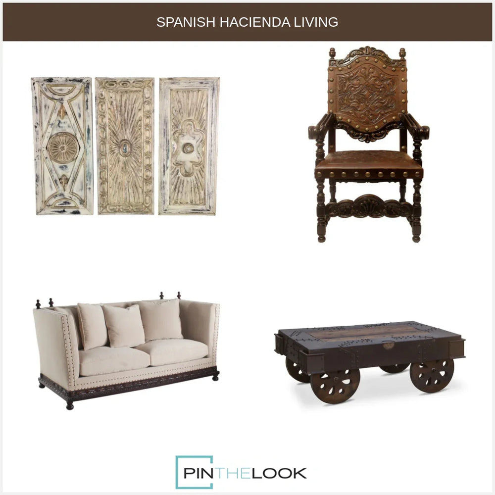 Santa Fe Mission Style Sofa | Regal Spanish Sofa