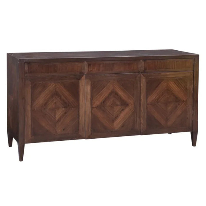 Rustic Diamond Wood Sideboard