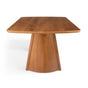 Modern Curved Slab Leg Dining Table | Extendable Table