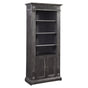 French Charcoal Fluted Column Bookcase