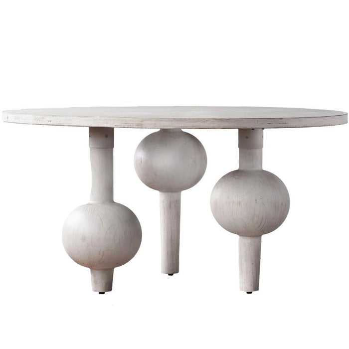 Funky Bubble Leg White Dining Table