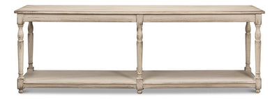 Aged Grey French Country Console Table