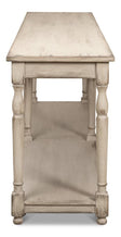 Aged Grey French Country Console Table
