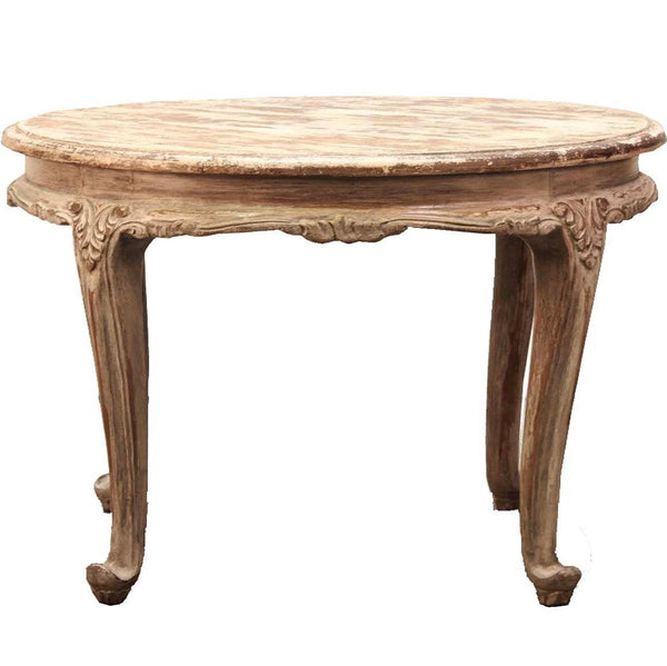 French Scroll Round Dining Table – Belle Escape