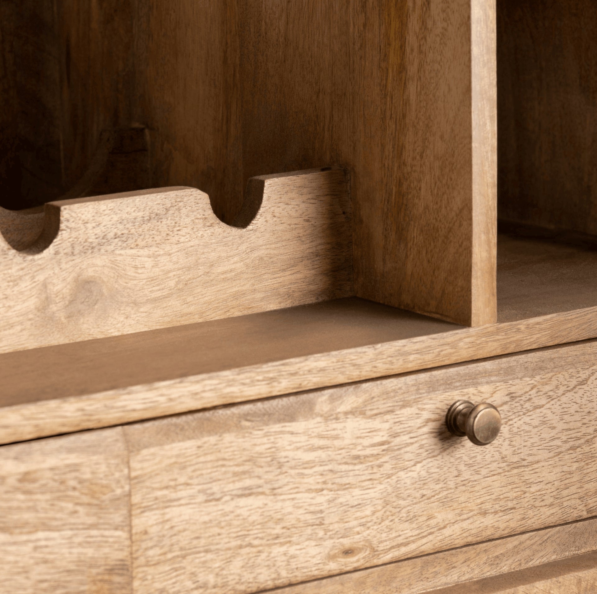 Arched Cane Bar Cabinet – Belle Escape