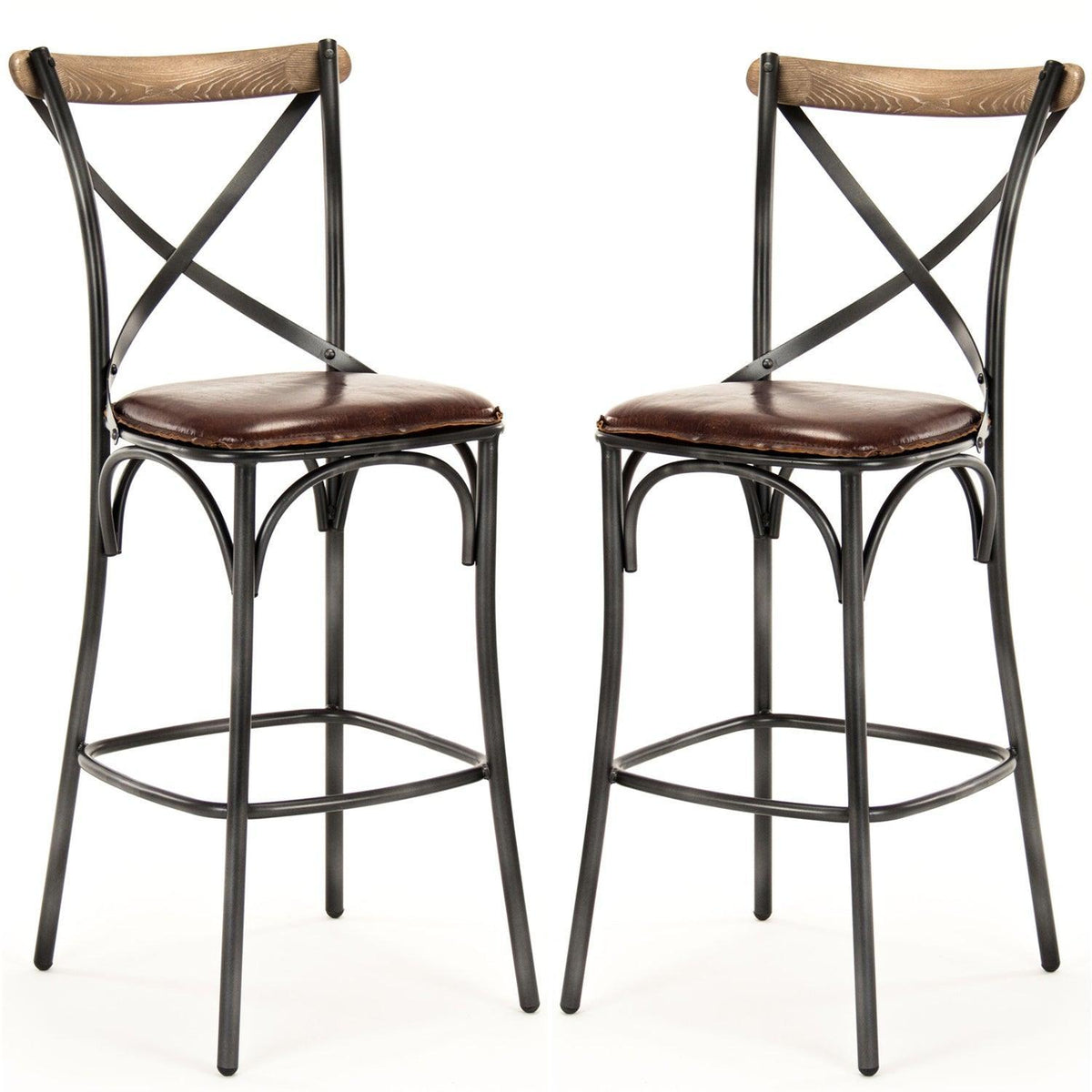 Black Cafe Bar Stools | Industrial Bar Stool