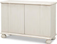 Clarisse Antique White Ribbed 2-Door Cottage Chic Sideboard