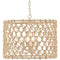 Natural Coastal Rope Drum Chandelier