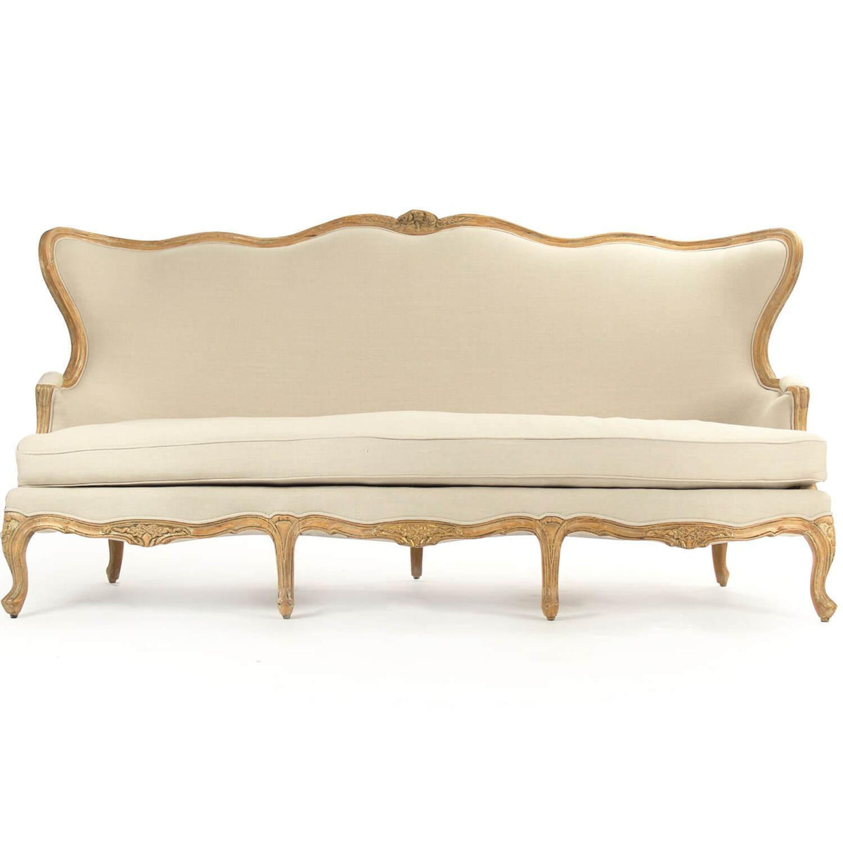 Curvaceous French Provence Sofa