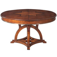 Etoile Expandable Jupe Dining Table | Star Pattern Top