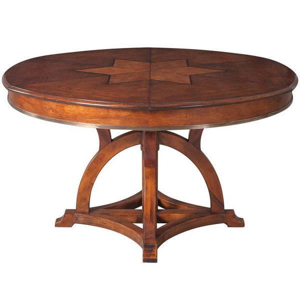 Etoile Expandable Jupe Dining Table | Star Pattern Top