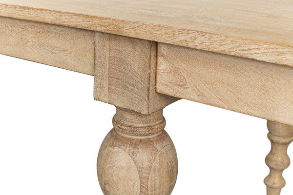 Extra Long Natural Wood Dining Table