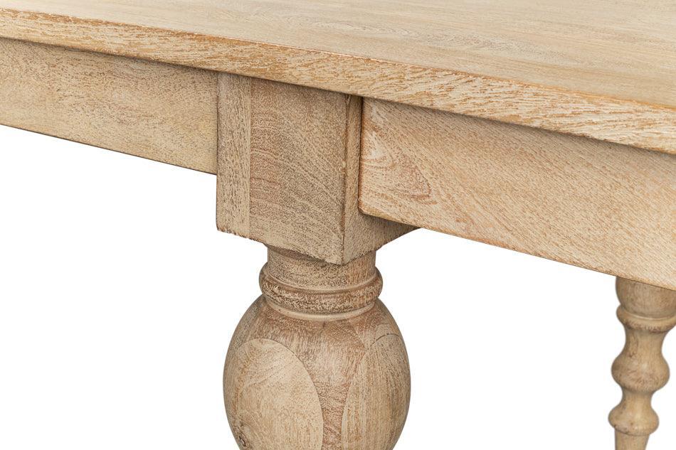 Extra Long Natural Wood Dining Table – Belle Escape