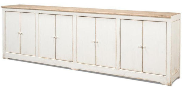 Extra Long Solid White Buffet – Belle Escape