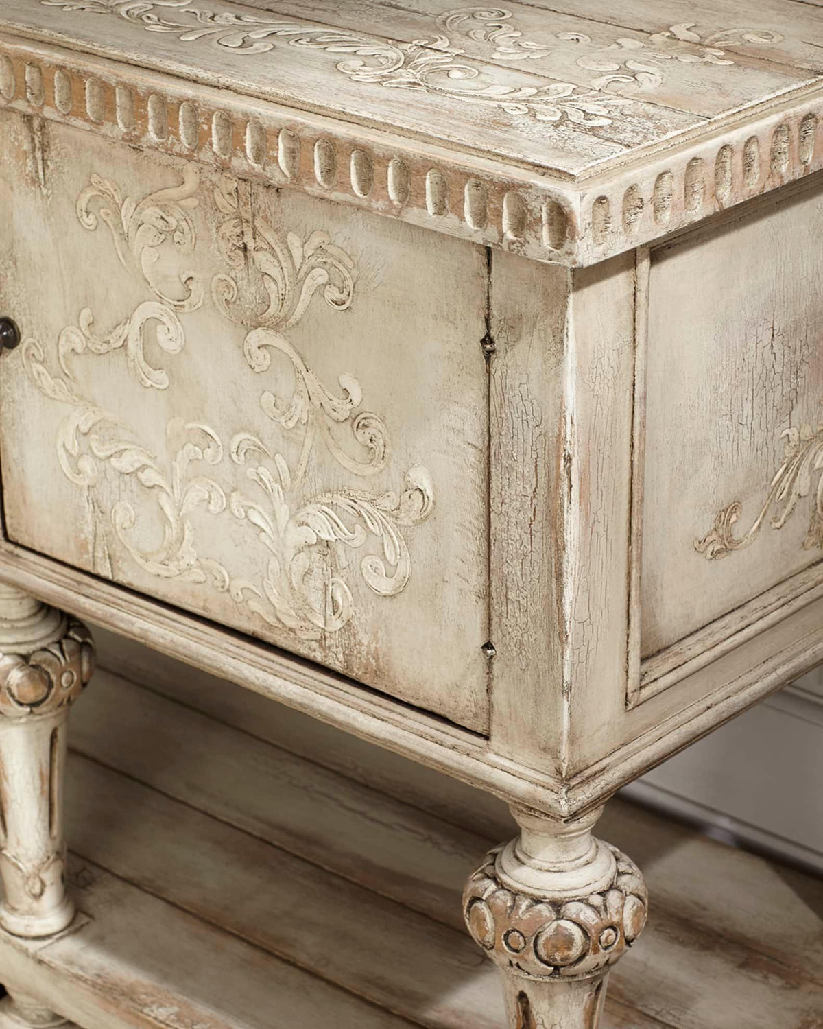 Fleur French Country Buffet - distressed wood