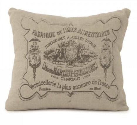 French Design Linen Pillow - Belle Escape