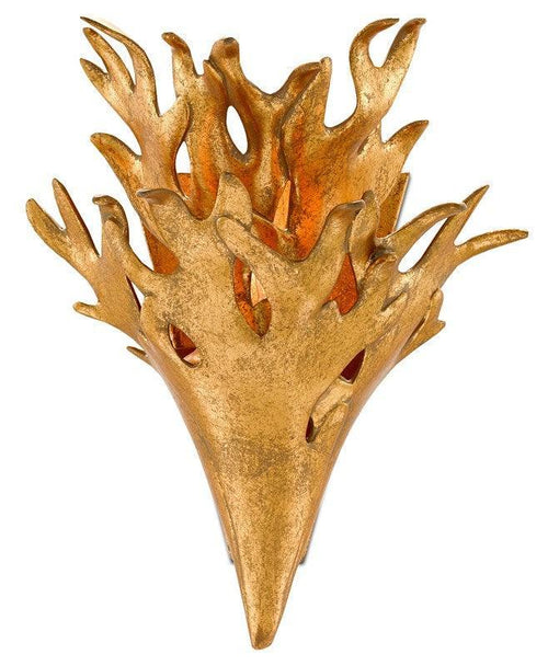 Golden Flame Sconce