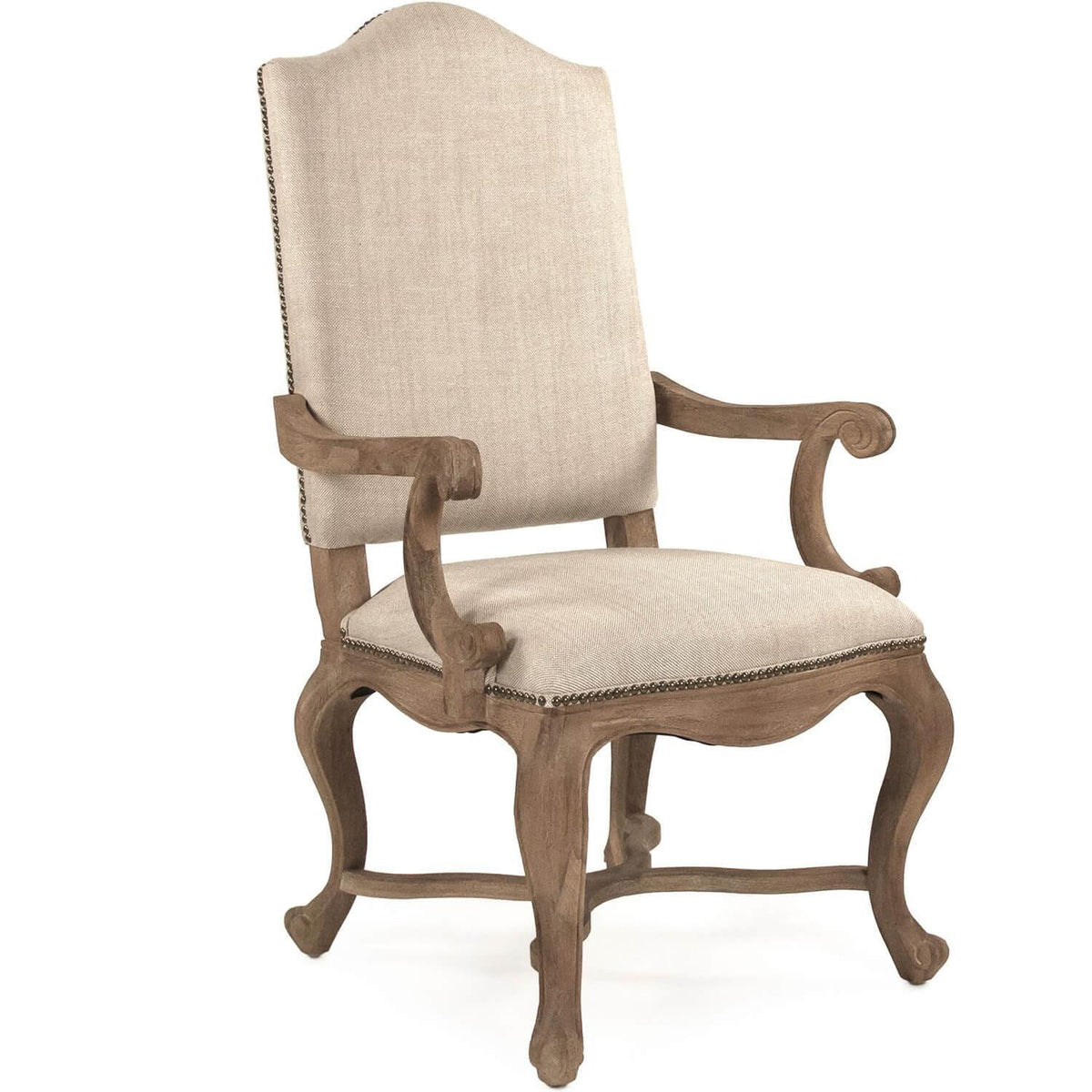 Grayson French Provence Oak Arm Chair – Belle Escape