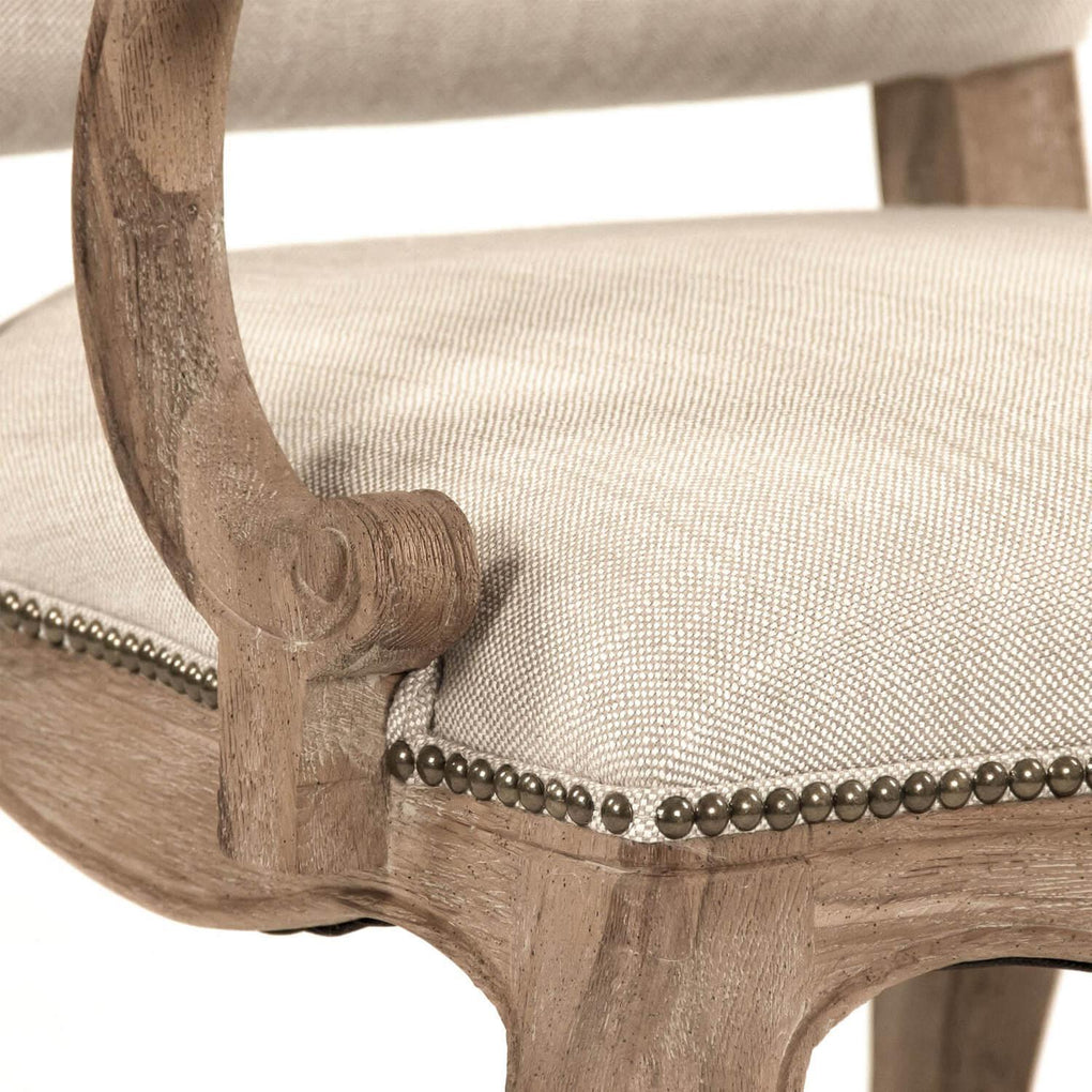 Grayson French Provence Oak Arm Chair – Belle Escape