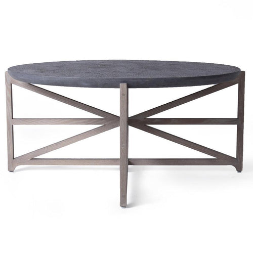 Grey Marble Luxe Modern Coffee Table