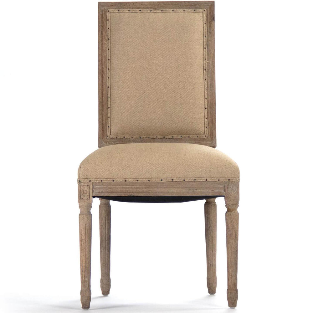 Hemp Burlap Louis Side Chairs