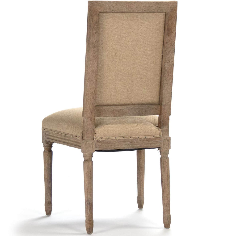 Hemp Burlap Louis Side Chairs