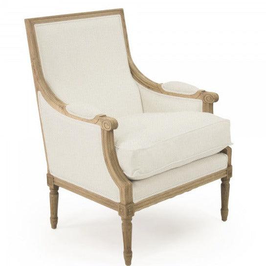 Louis Natural Beige Club Chair
