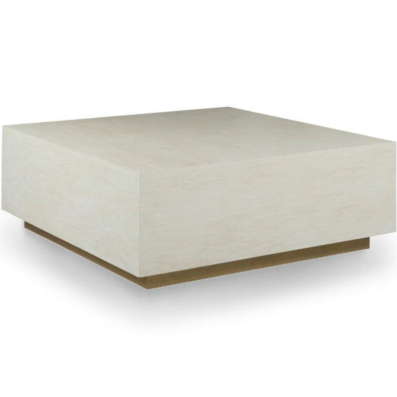 Modern Gold Base Slab Coffee Table