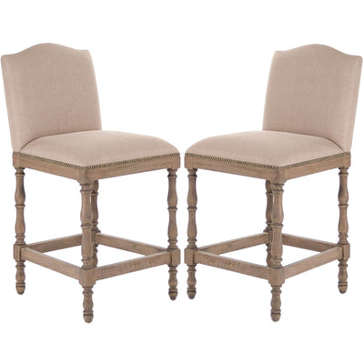 Modern Provencal Counter Stools - natural oak