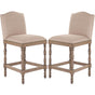 Modern Provencal Counter Stools - natural oak