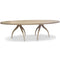Odette Double Pedestal Oval Contemporary Dining Table