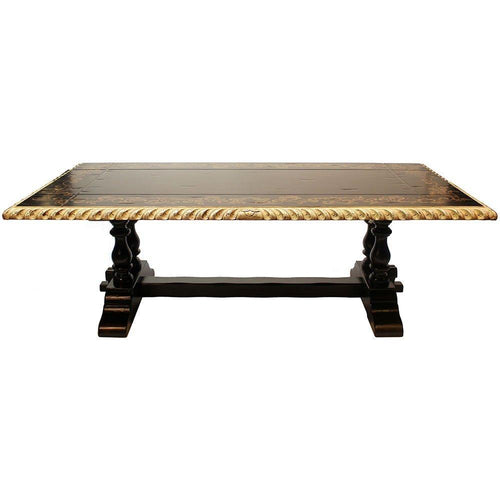 Pamplona Spanish Scroll Top Dining Table – Belle Escape
