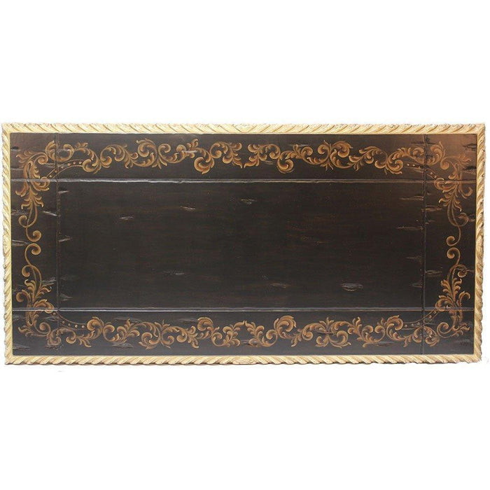 Pamplona Spanish Scroll Top Dining Table