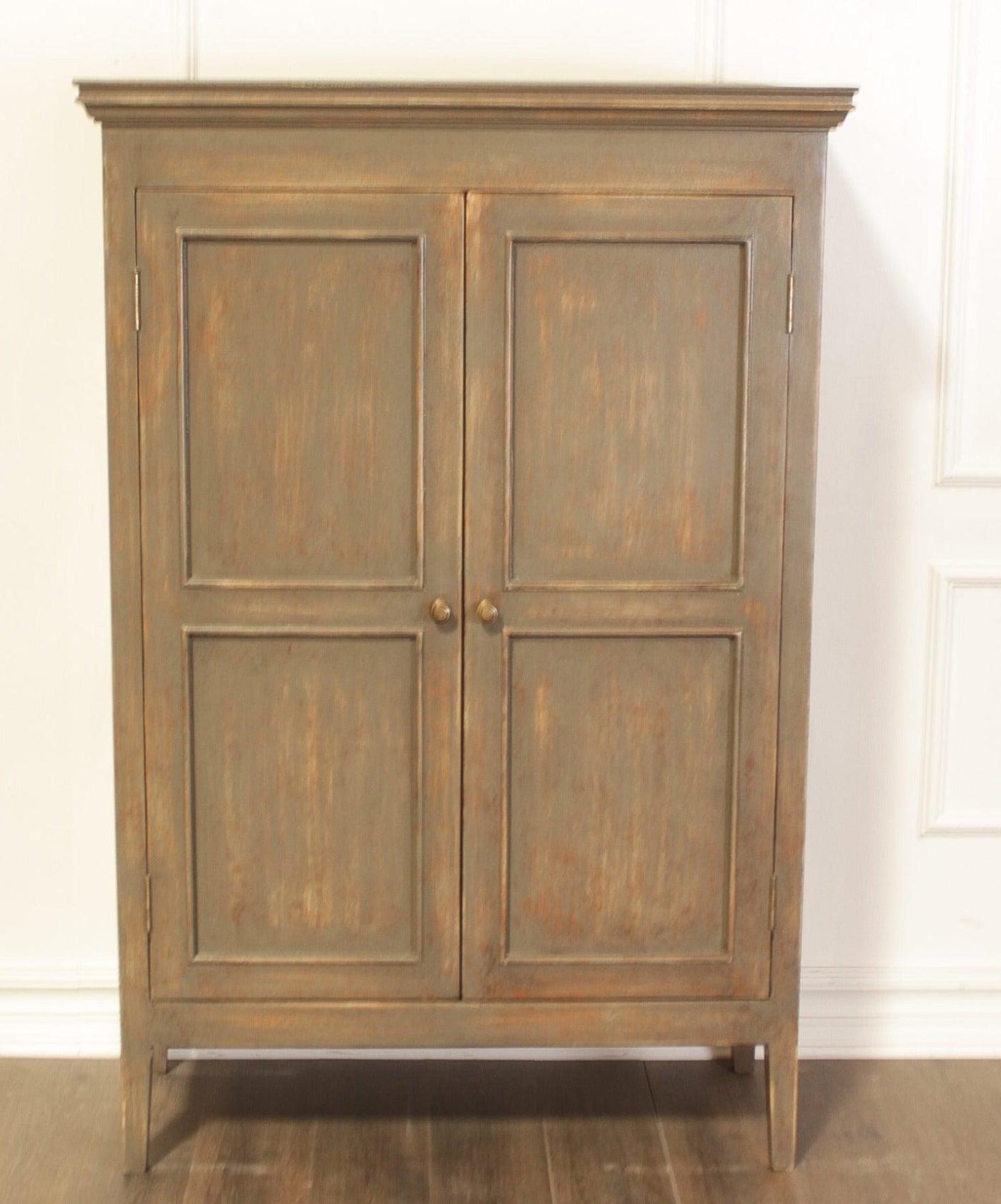 Petite Farmhouse Armoire | Classic Wooden Armoire | Color Options