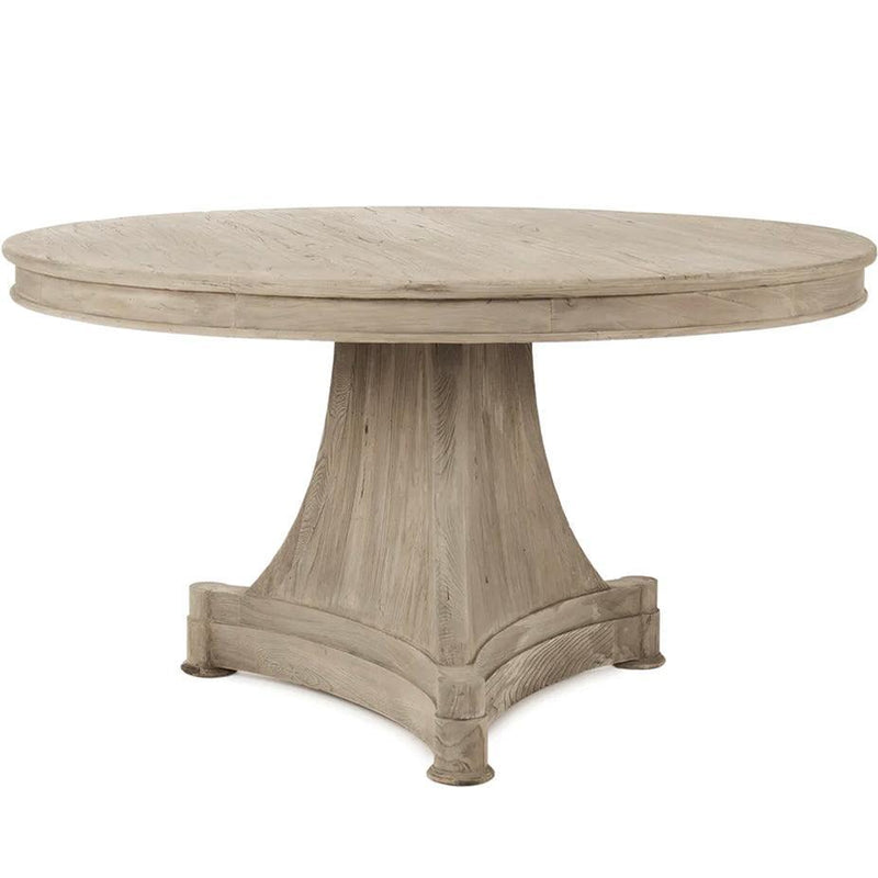 Provence Round Pedestal Dining Table – Rustic Elegance for Your Home