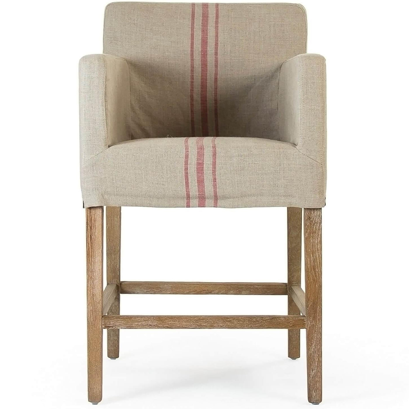 Red Striped Provence Counter Stools
