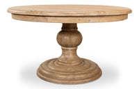 Natural Sienna Farmhouse Chic Round Dining Table