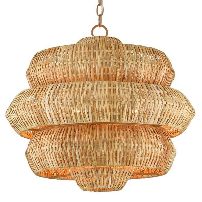 Small Rattan Antibes Chandelier – Belle Escape