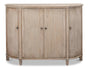 Stone Gray Brooks Demilune Sideboard