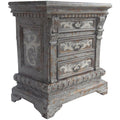 Tall Painted Scroll Chest | Shabby Chic