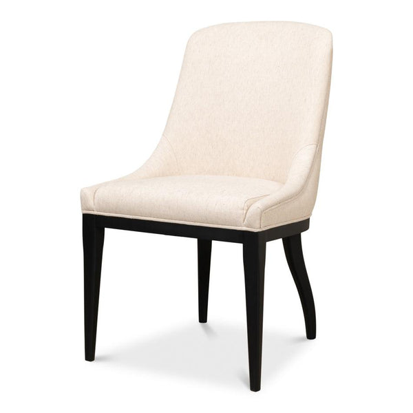 Transitional Swoop Back Dining Chair